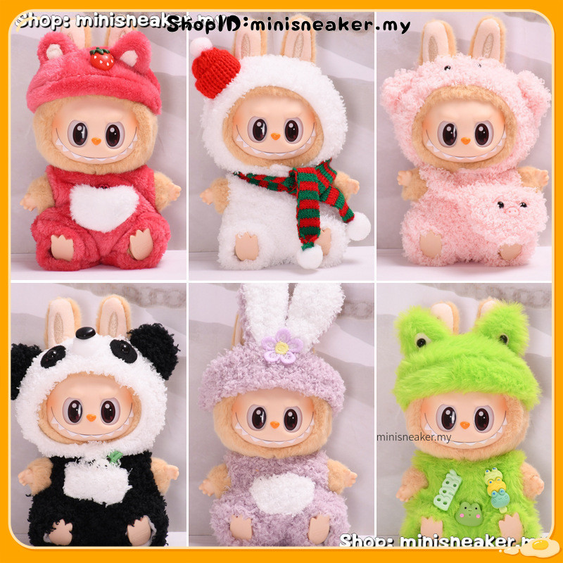 15cm 17cm Labubu Clothes Cute Plush Animal Series Jumpsuit For Labubu ...