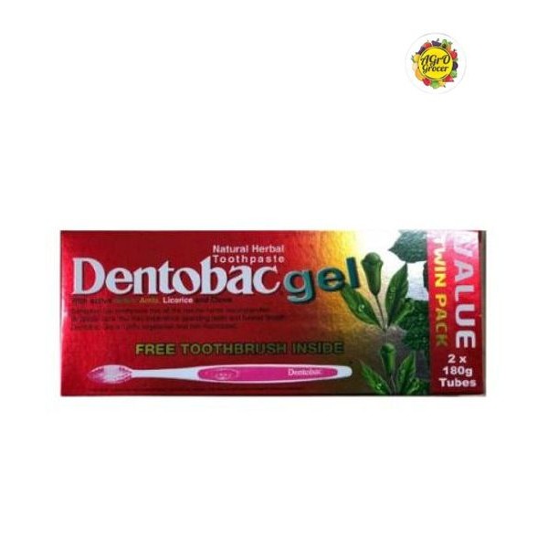 Dentobac Gel Natural Herbal Toothpaste 2pcs 180g | Shopee Malaysia