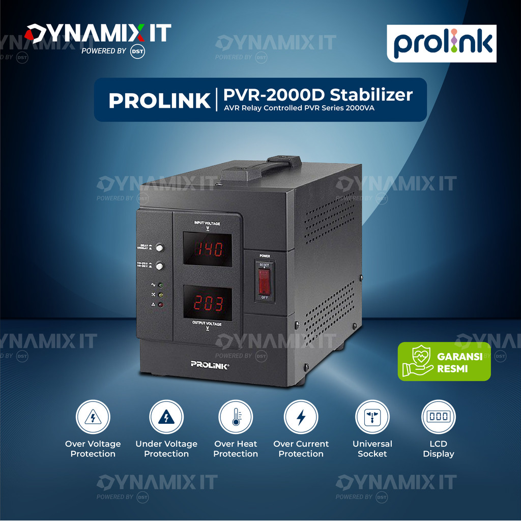 Stavol Prolink PVR-2000D 2000VA Relay Controlled AVR Stabilizer ...
