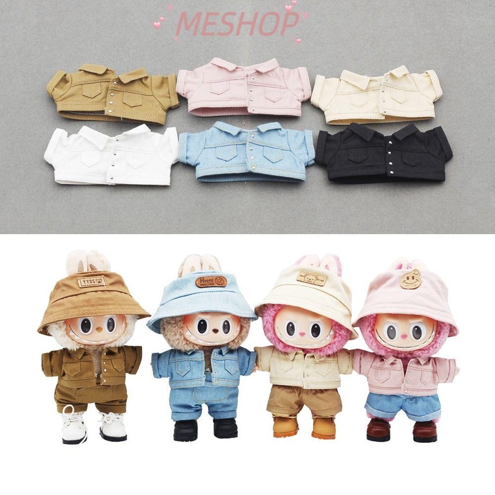 ME-BEAUTY Labubu Doll Clothes, Denim Jacket Handmade Doll Accessories ...