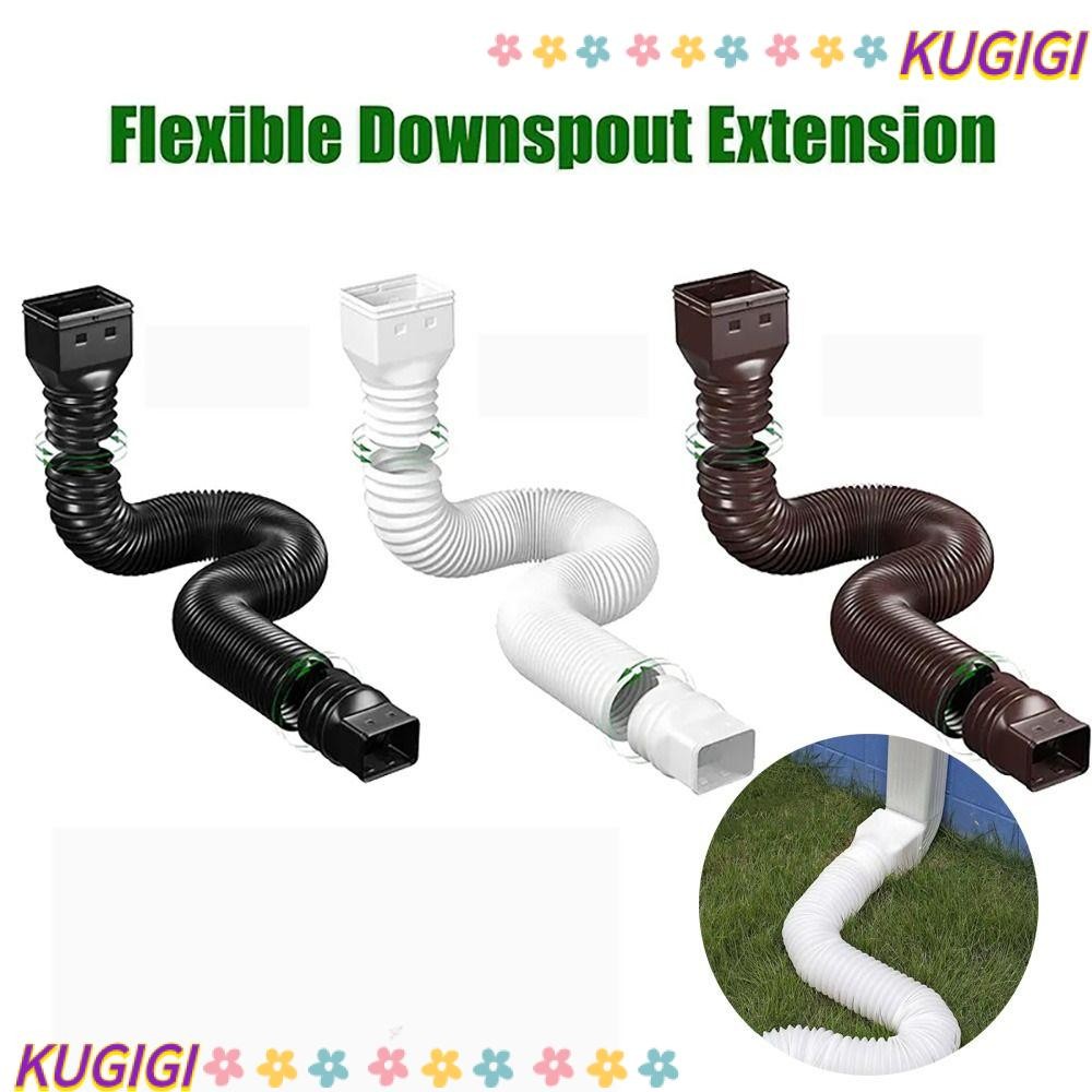 KUGIGI Downpipe, Water Tube Flexible Drain Pipe, Telescopic Extension ...