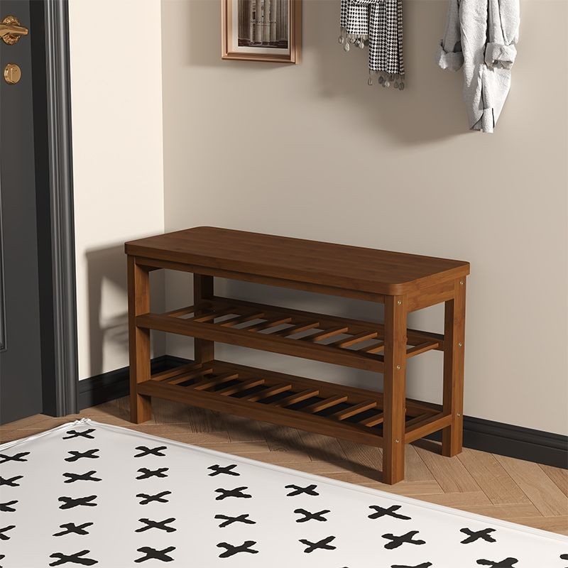 Solid Wood Shoe Changing Stool for Home Entrance, Shoe Cabinet with ...