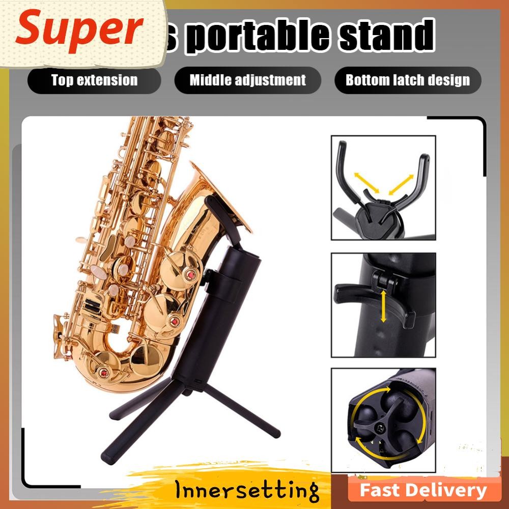 [innersetting.my] Foldable Alto Saxophone Stand with Carrying Bag ...