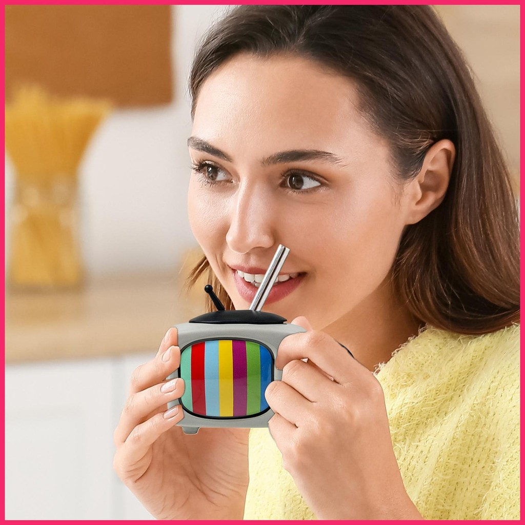 Creative Coffee Cup 450ml Mug Television Shape Drinking Drinkware Mugs ...