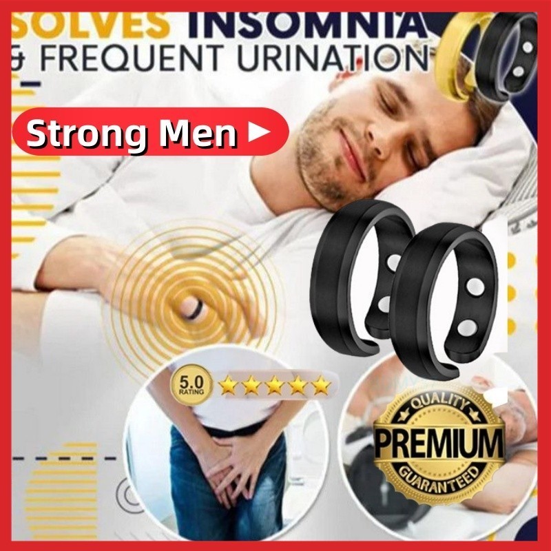 【HEALTH CARE RING】Adjustable Men‘s Magnetic Therapy Ring Magnetic ...