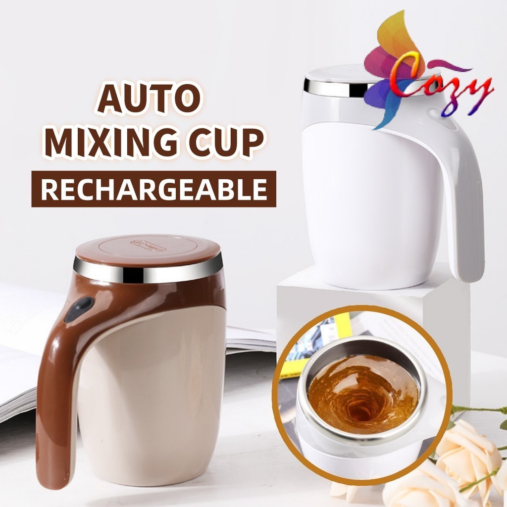 (380ml)Rechargeable Magnetic Auto Stirring Mug With Lid Self Stir ...