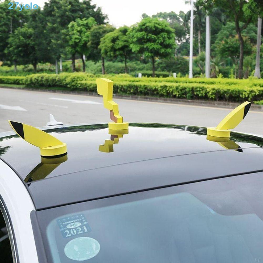 YOLO EVA 3D Car Body Sticker, Rabbit Ears Cat's Ears Pikachu Car ...