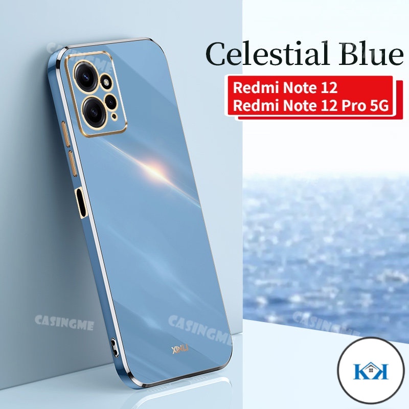 KK Redmi note 12 4G 12Pro 5G Luxury Plating Casing For Redmi note 12 12Pro Note12 4G Note12Pro ...