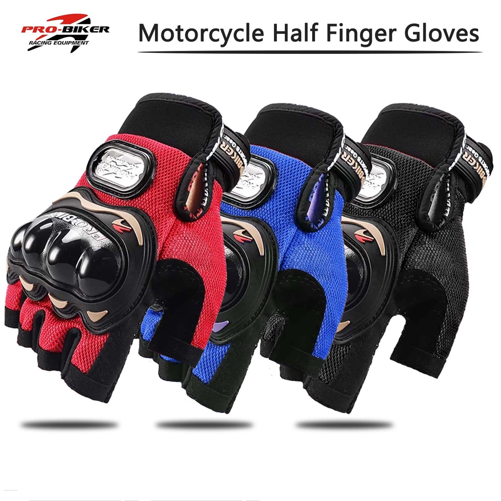 Pro Biker Gloves Motorcycle Riding Glove Half Finger Gloves Sarung ...