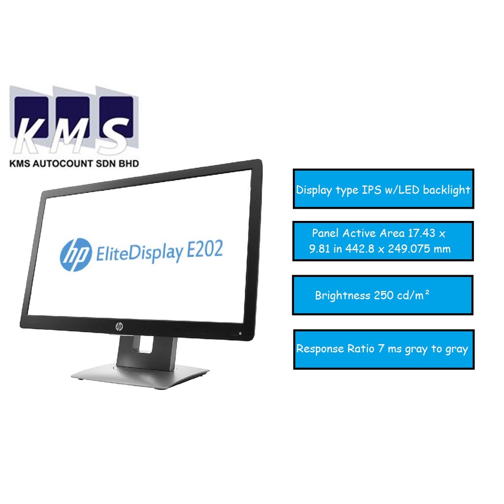 Second hand HP monitor 20 inch with vga and hdmi port | Shopee Malaysia