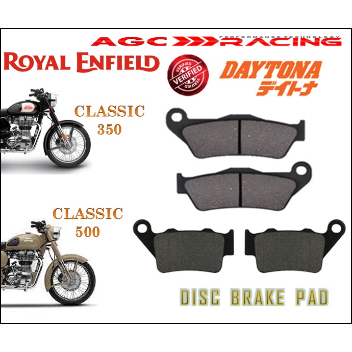 ROYAL ENFIELD DISC BRAKE PADS CLASSIC 350 CLASSIC 500 BEST QUALITY ...