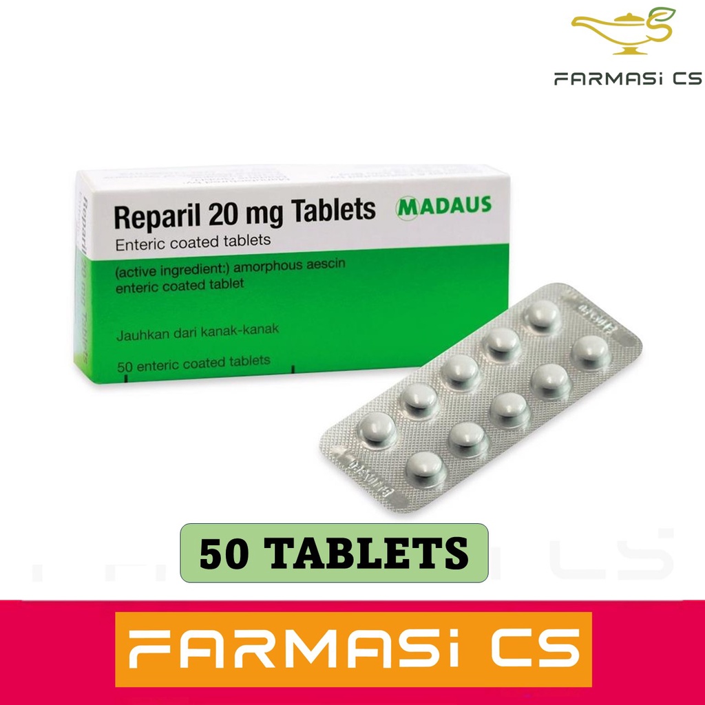 Reparil 20mg 50 Enteric Coated Tablets EXP:09/2028 [Anti-Inflammatory ...