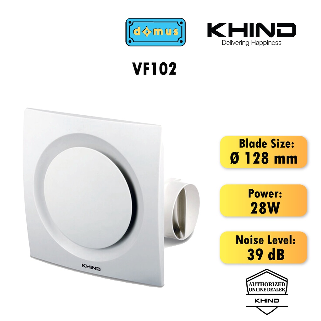 Khind Ventilation Fan Exhaust Fan Ceiling Type 10 Inch Silent Operation ...