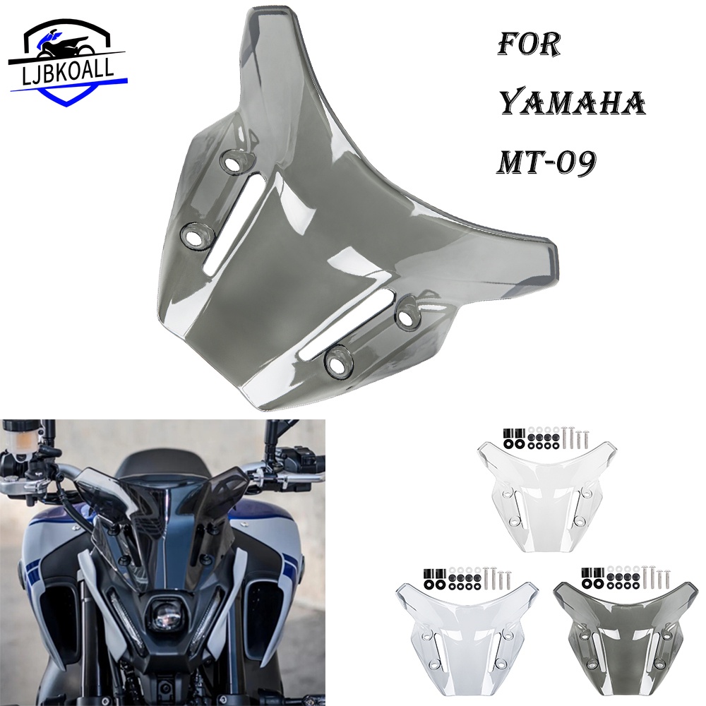 LJBKOALL MT09 Windshield Windscreen for Yamaha MT-09 MT 09 2021 2022 ...