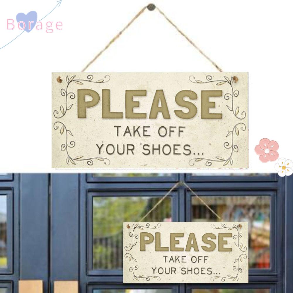 BORRAONE Hotel Bulletin Board, Please Remove Your Shoes Reminder Signs ...