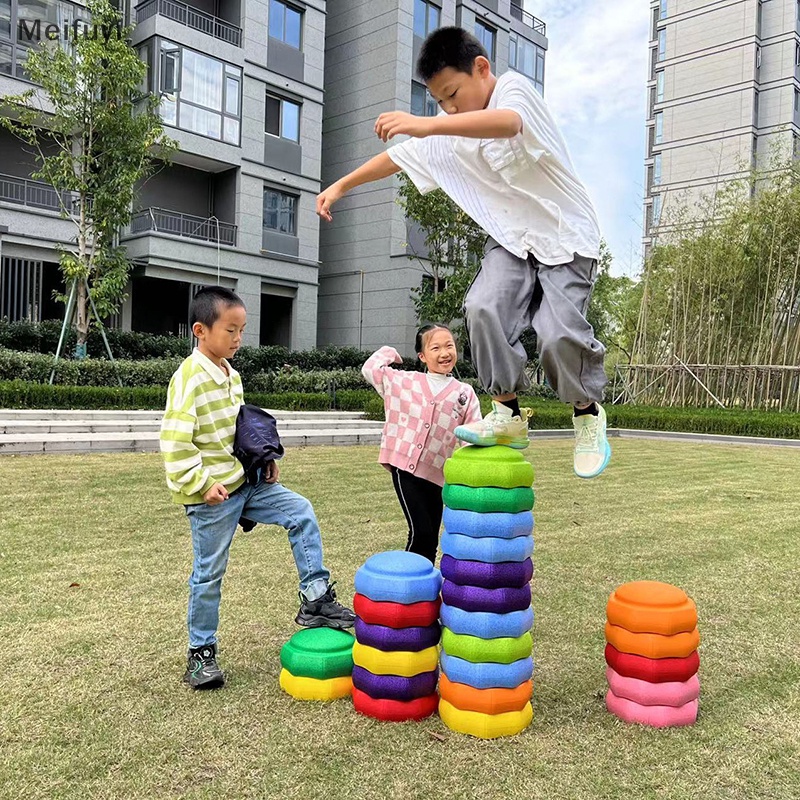 [Meifuyi] Kids Balance Toy Stepping Stones Stacking Stones Outdoor ...