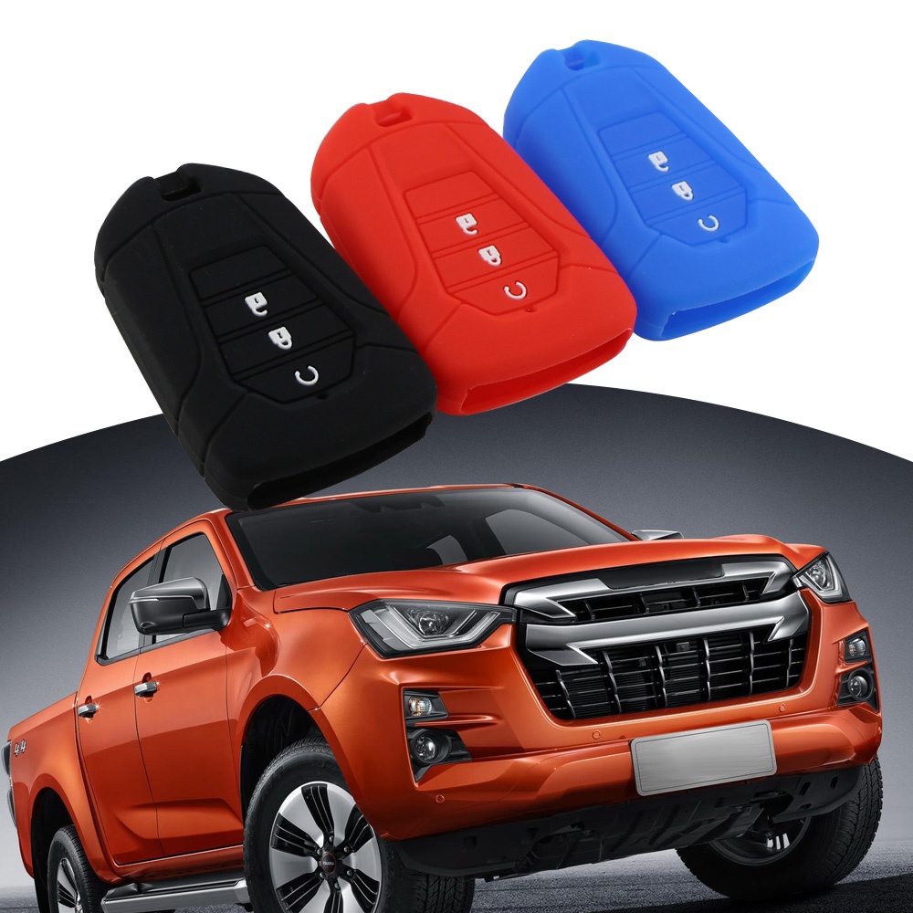 Silicone Car Remote Key Case Fobs Protector Cover for Isuzu New MU-X X ...