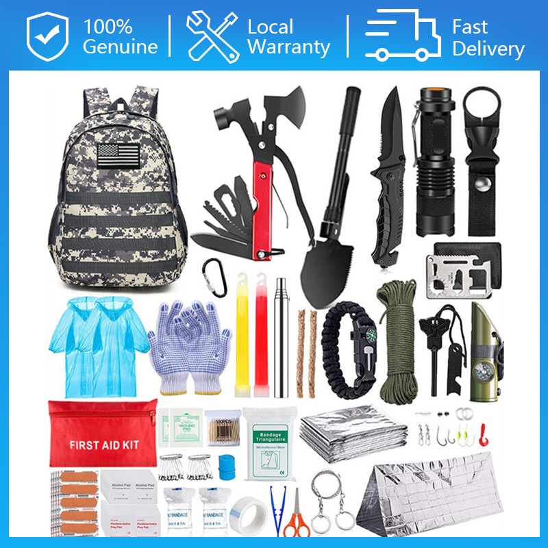 Wilderness Survival Kit Camping Equipment First Aid Kit Mountaineering ...
