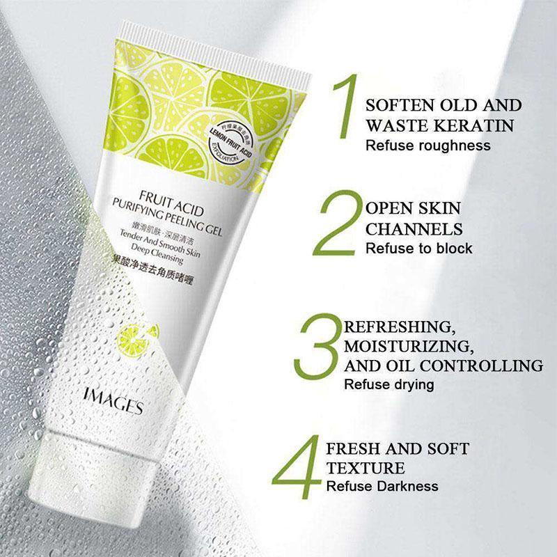 Fruit Acid Peeling Gel Exfoliating Gel Facial Scrub / Gel Skrup Muka ...