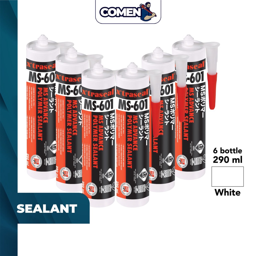 XTRASEAL MS-601 MS Advance Polymer Sealant 290ml (White) (6 Bottle ...