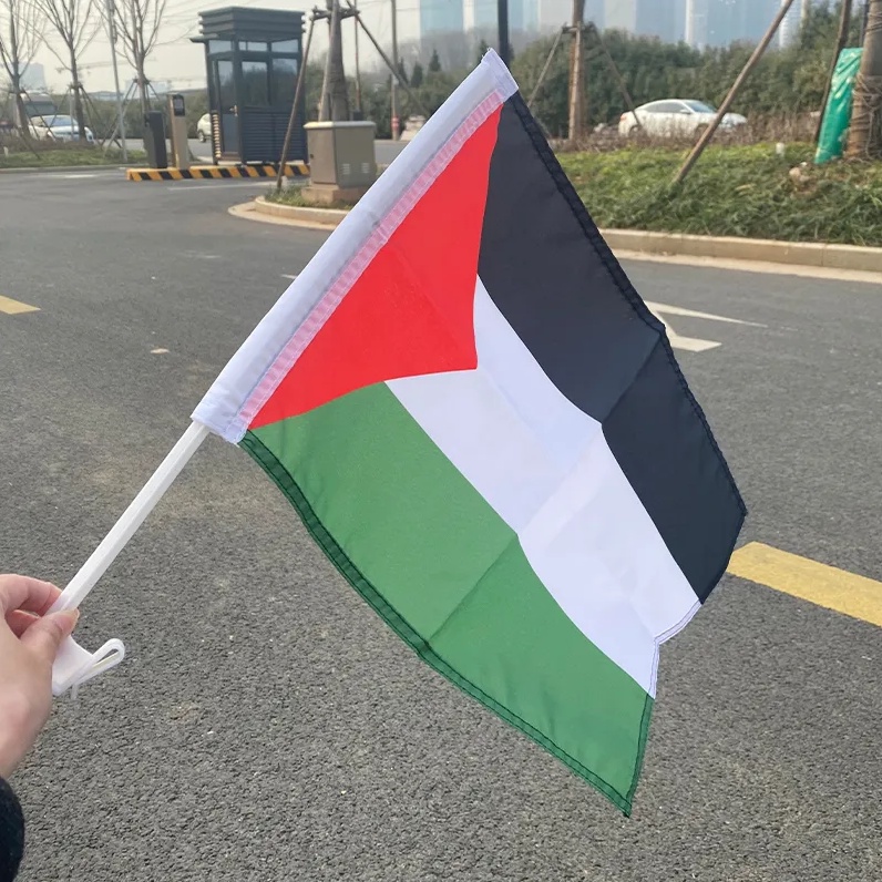 Palestine Flag Palestine Car Flags Small Hand Waving Flag 30x45cm ...