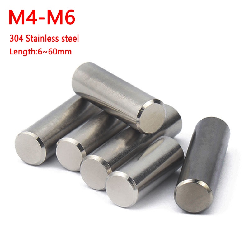 M4 M5 M6 GB119 Cylindrical Pin Locating Dowel 304 Stainless Steel Fixed ...