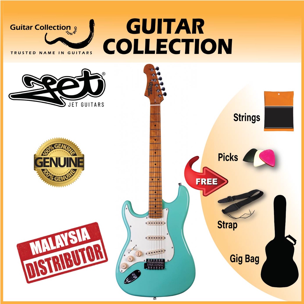 JET JS300 SFG LH Lefthanded Electric Guitar | SSS Stratocaster | Sea ...