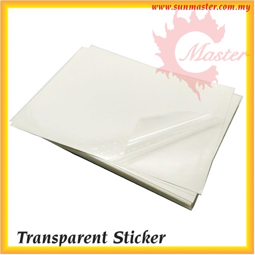 A3 Transparent Sticker A3+ 13x19 | Laser Clear PVC Sticker | OPP ...