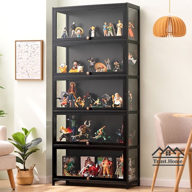 Ready Stock Kitchen storage cabinet DIY display cabinet LEGO acrylic display rack shelf storage cabinet Shopee Malaysia