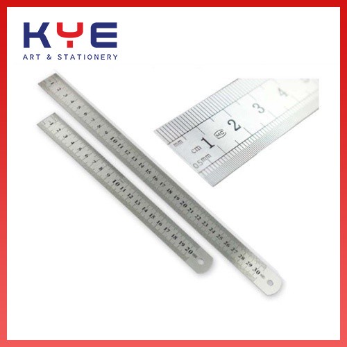 Stainless Steel Double Sided Ruler / Heavy Duty Long Stainless Steel ...