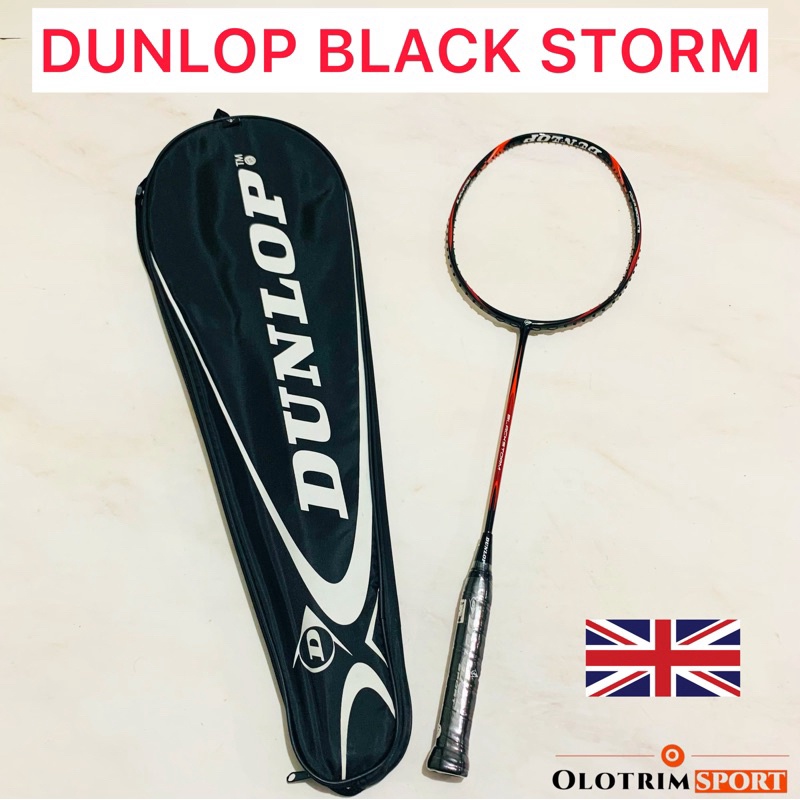 Dunlop BLACK STORM ENGLAND Special Limited Edition Blackstorm Badminton ...