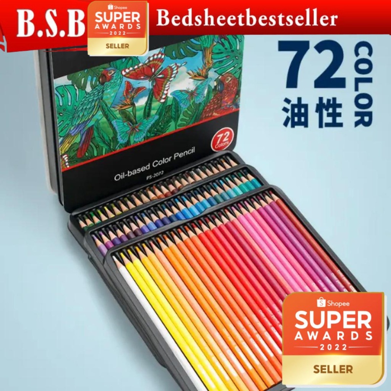 B.S.B Pensing Iron Box Set Colour 72 Color Lead Hexagonal Rod Oily ...
