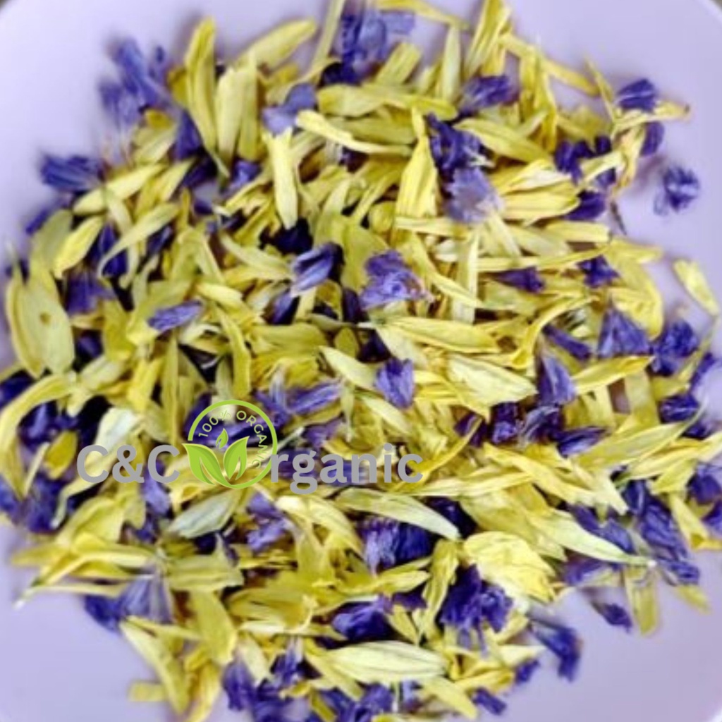 Cake Decoration Edible Dried Flower Petals Flakes 蛋糕装饰 花瓣 食用花瓣 blue ...