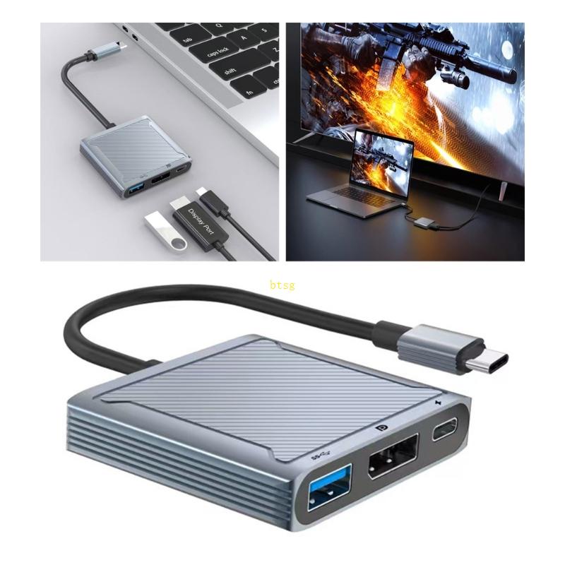 BT 3 in 1 TypeC Display Port HUB Adapter TypeC to Displayport DP ...
