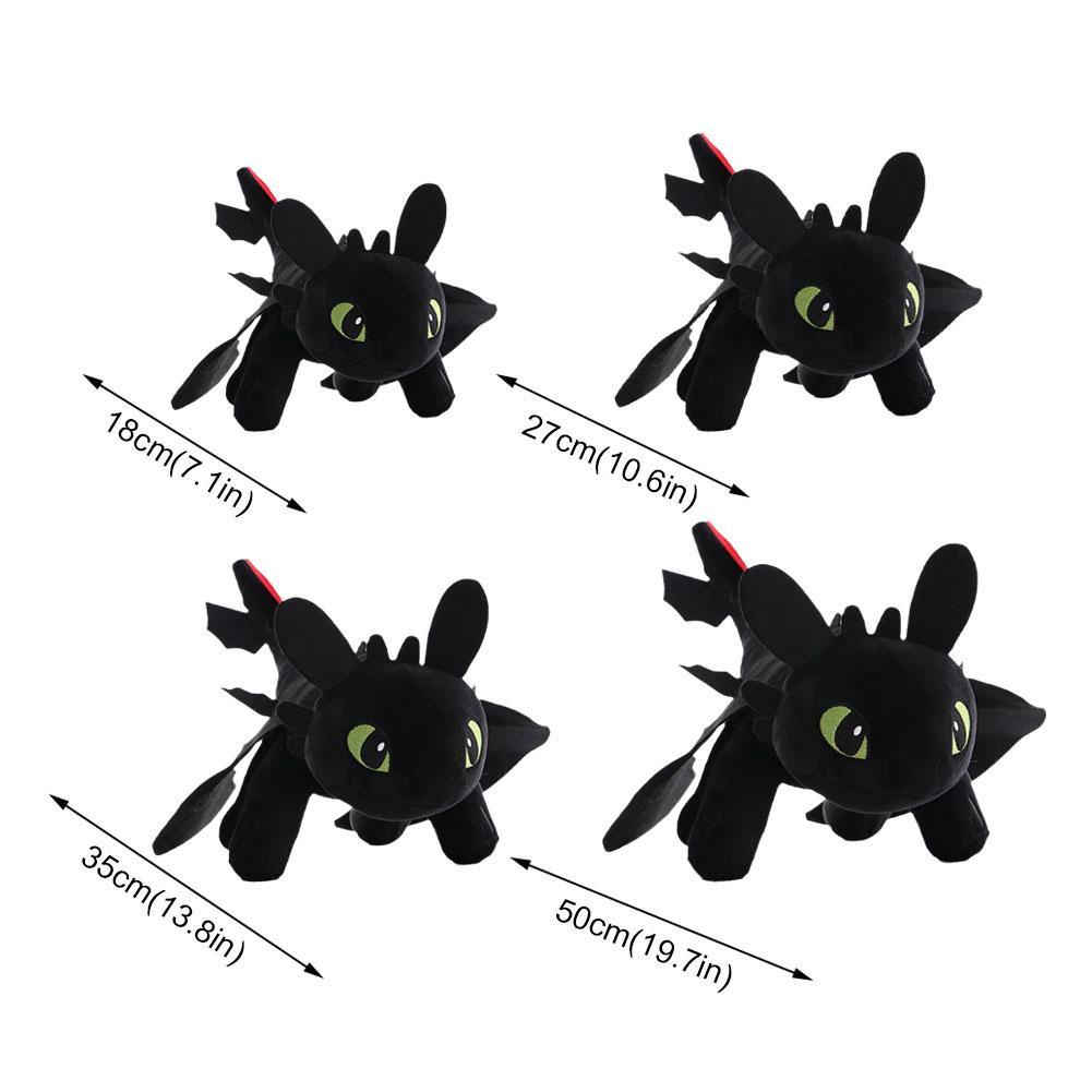 Olove Black And White Dragon Night Demon Toothless Offspring Demon ...