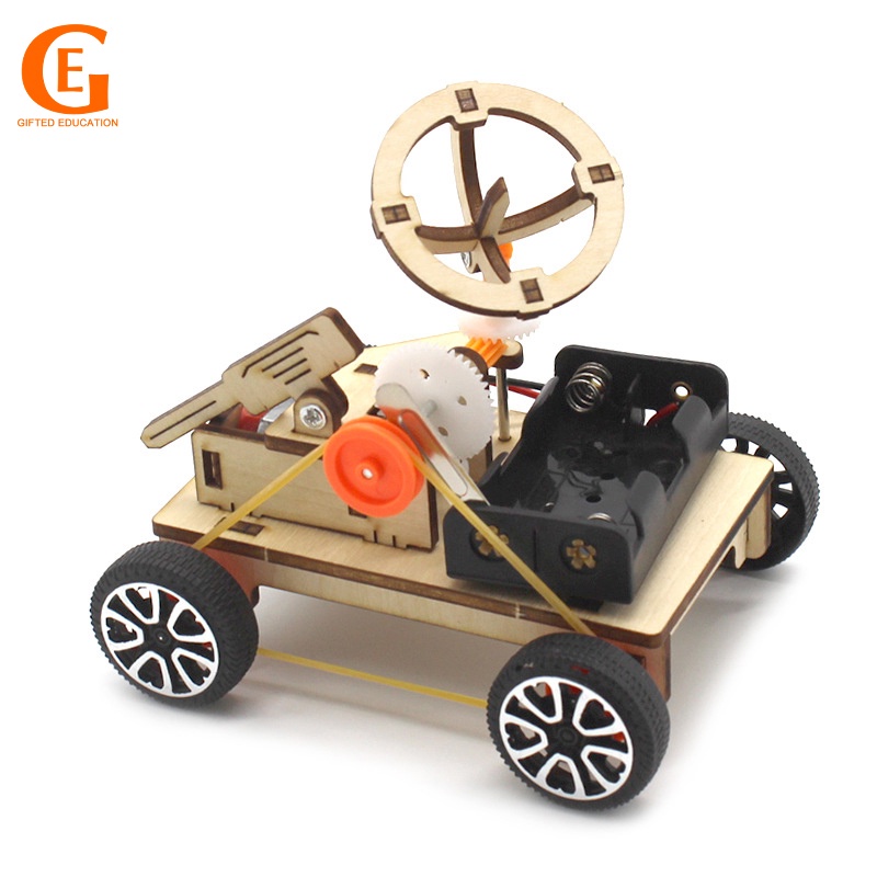 GIFTED EDUCATION DIY Radar Vehicle Model Kid Handmade Toy Car Gear ...