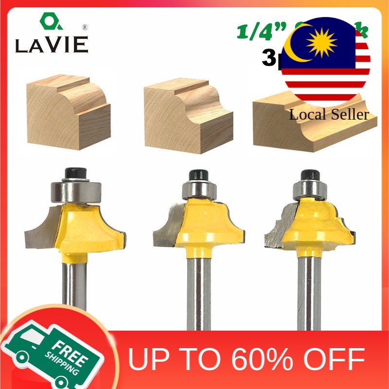 Elevate Your Woodworking: Discover the 3-Piece Router Bit Set with ...