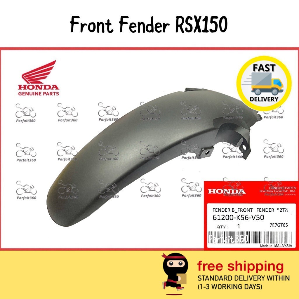 61200-K56-V50 HONDA RSX150 Cover Black Front Fender / Plastic Hitam ...