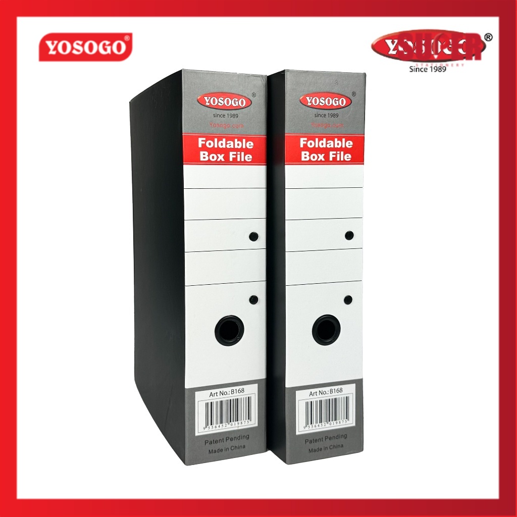 [super stationery] Yosogo A4 Paper Box File F4 Foldable Box File Binder ...