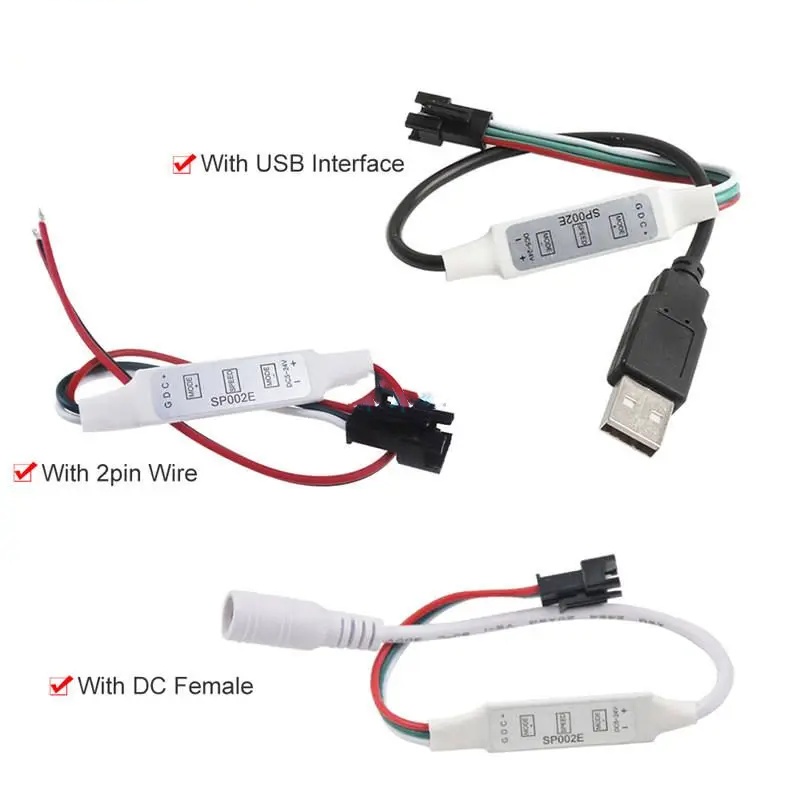 1pcs SP002E 3 Key Mini RGB Controller Micro-Controller DC/USB DC5-24V ...