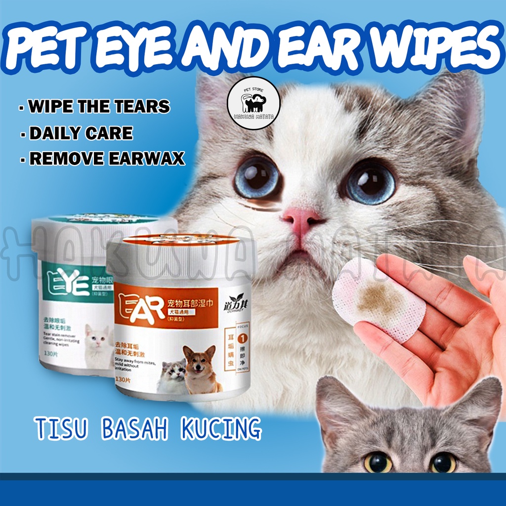 HAKUNA MATATA Pet Eye Wet Wipes For Cat Dog Pet Ear Wipes Cleaning ...