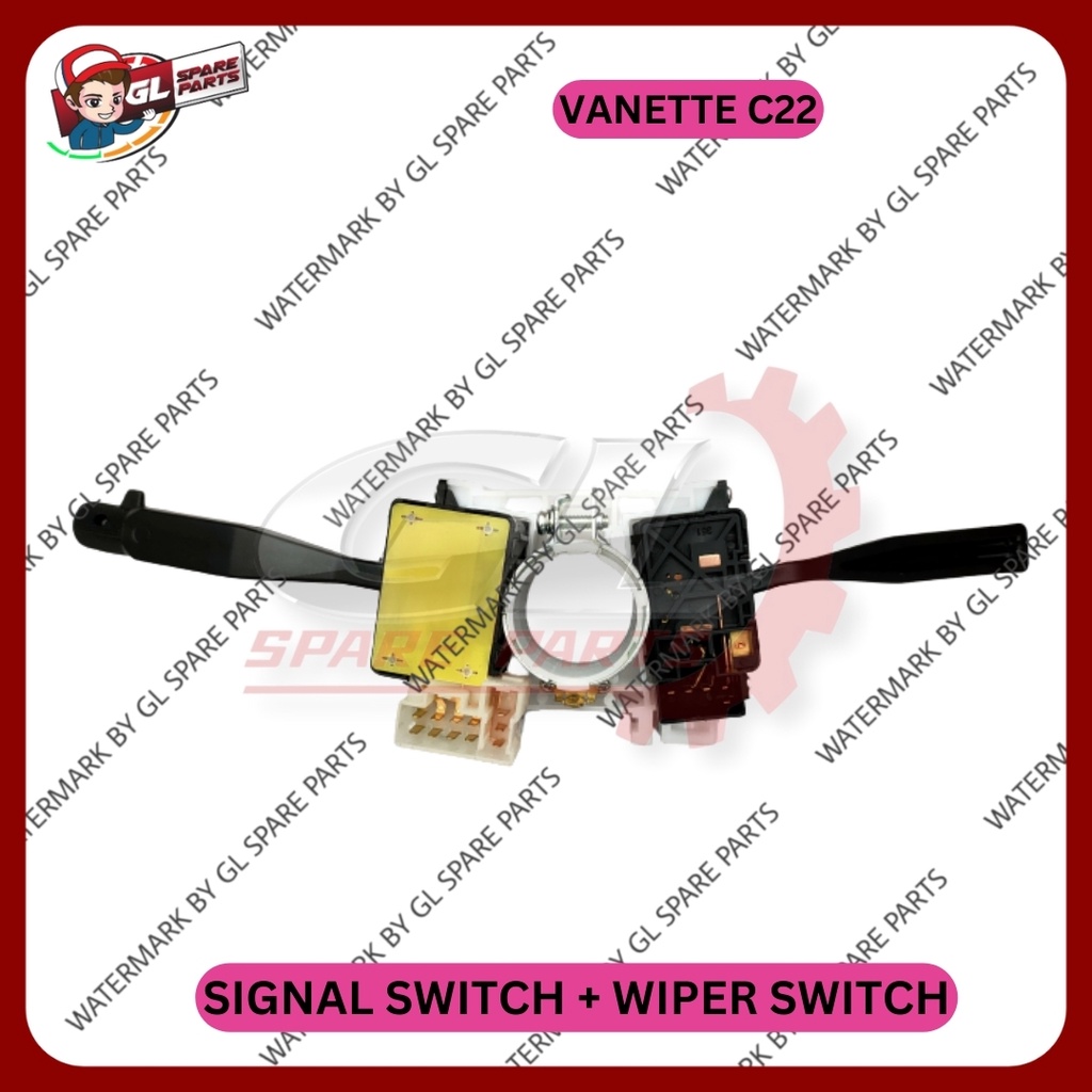 SIGNAL SWITCH & WIPER SWITCH SET ASSY NISSAN VANETTE C22 (1SET ...