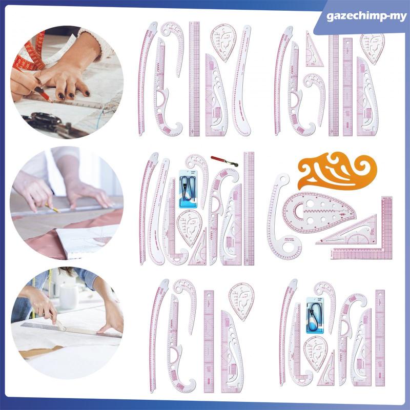 [GazechimpMY] Clothing Pattern Making Ruler Metric Rulers Set Measuring ...