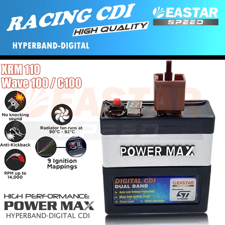 9 MAP-(5 Pins)CDI Unit Racing-Dual Band for EX5/WAVE100/DREAM/ KRISS100 ...