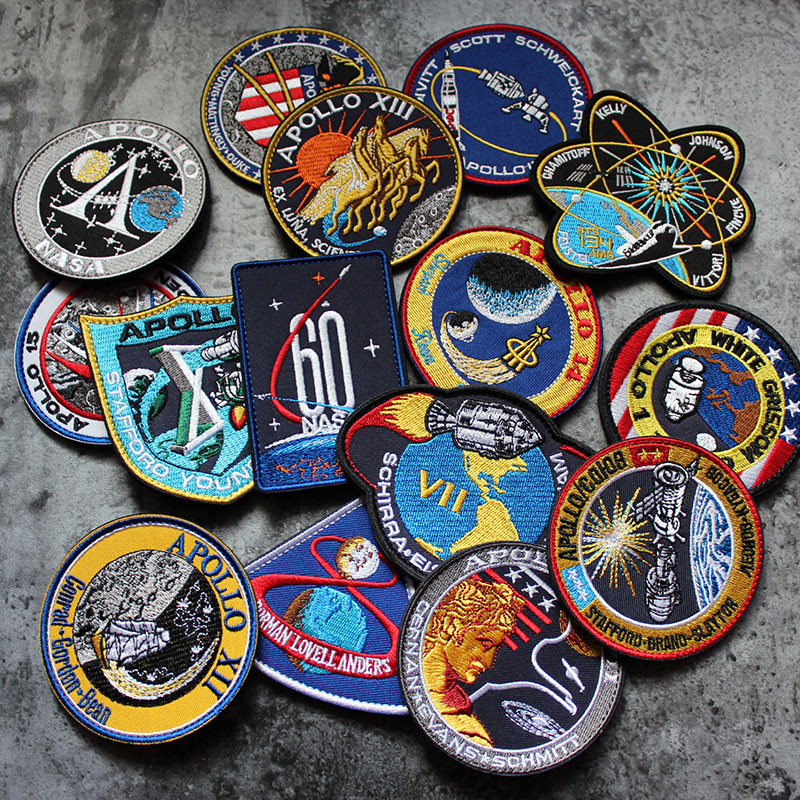 High Quality Embroidered Apollo Space Badge Velcro Armband Morale ...