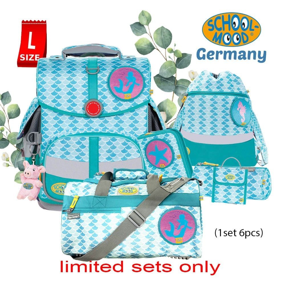 Tiger Family School Bag - School Mood - Mermaid (6pcs set) | Shopee ...