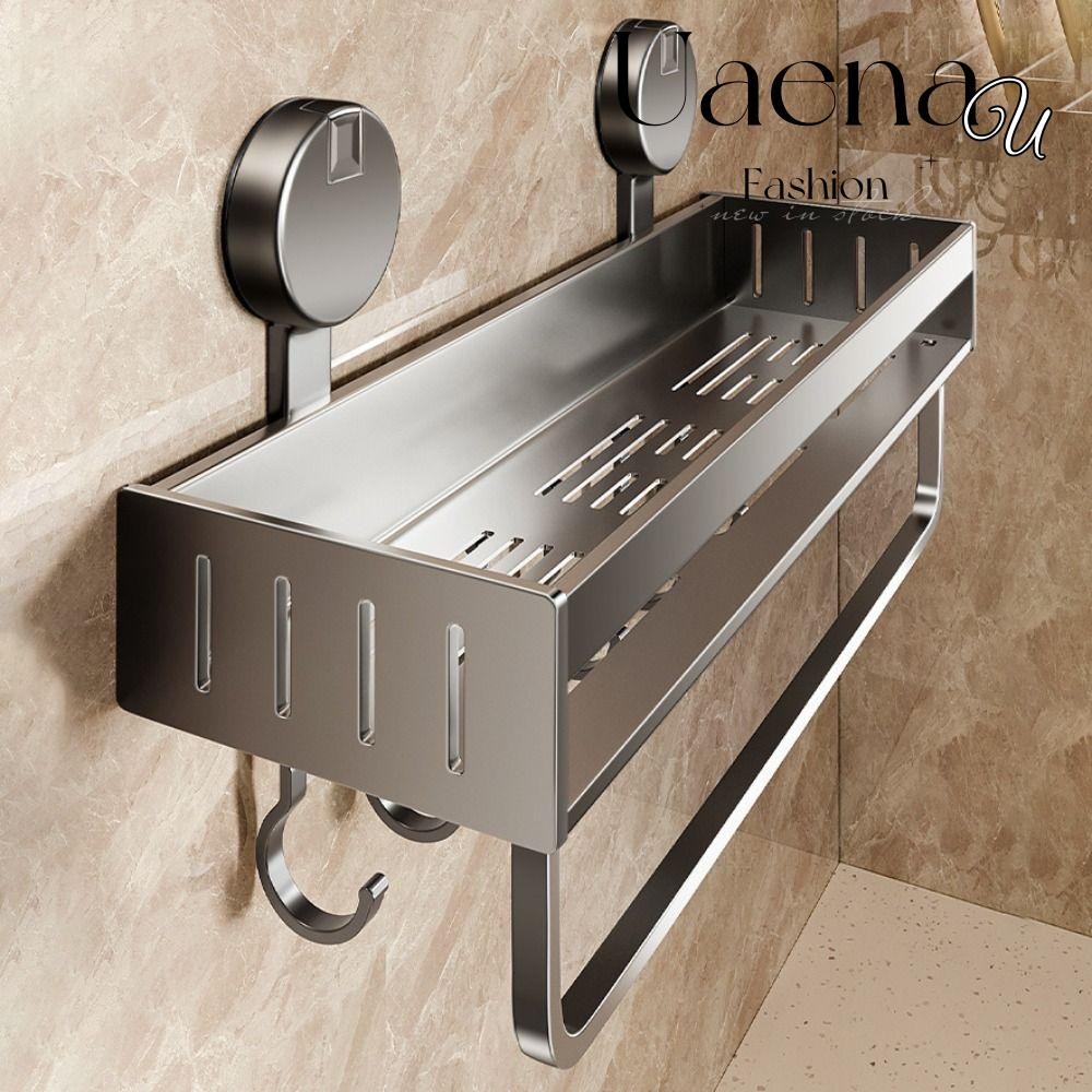 UAENAU Shampoo Shower Gel Rack, Carbon Steel No-punch Suction Cup ...