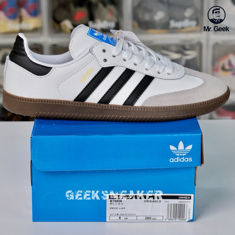 [Geek sneaker] Adidas asal samba og awan putih teras hitam sneakers ...
