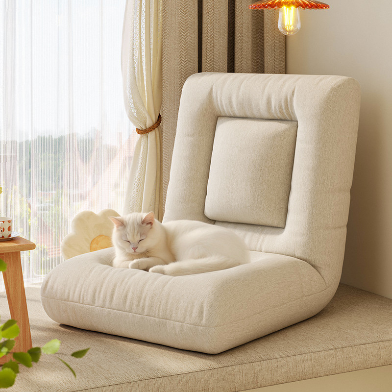 Adjustable Backrest Lazy Sofa Tatami Single Sofa Balcony Bay Window ...