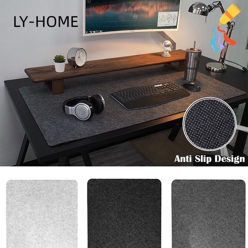 LY-HOME Wool Felt Mouse Pad, Gaming Accessories Large Size Keyboard ...